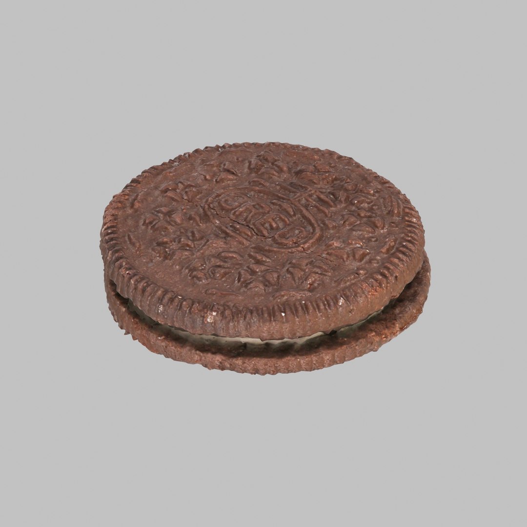 oreo biscuit 3d model