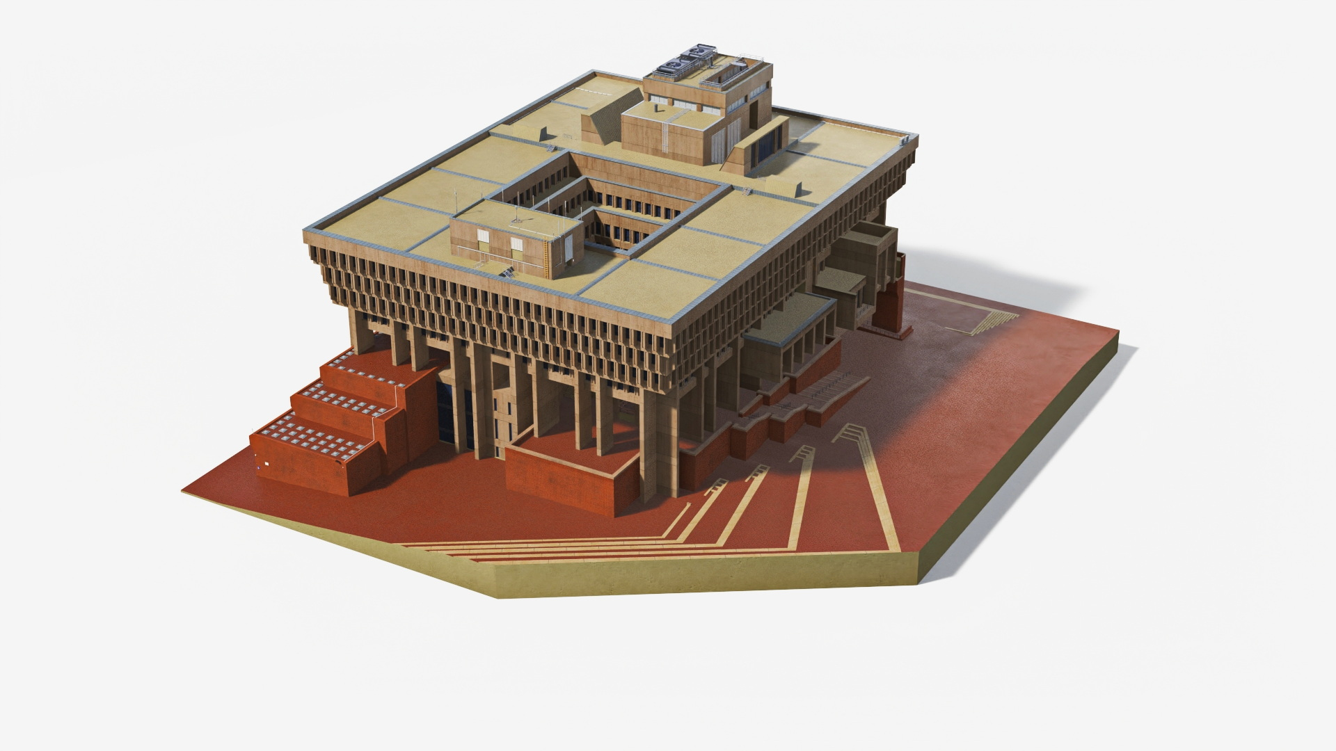3D Boston City Hall - TurboSquid 2240385