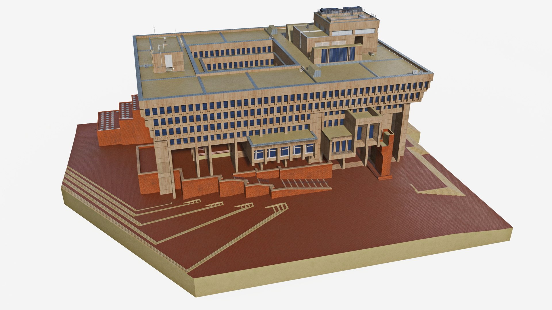 3D Boston City Hall - TurboSquid 2240385