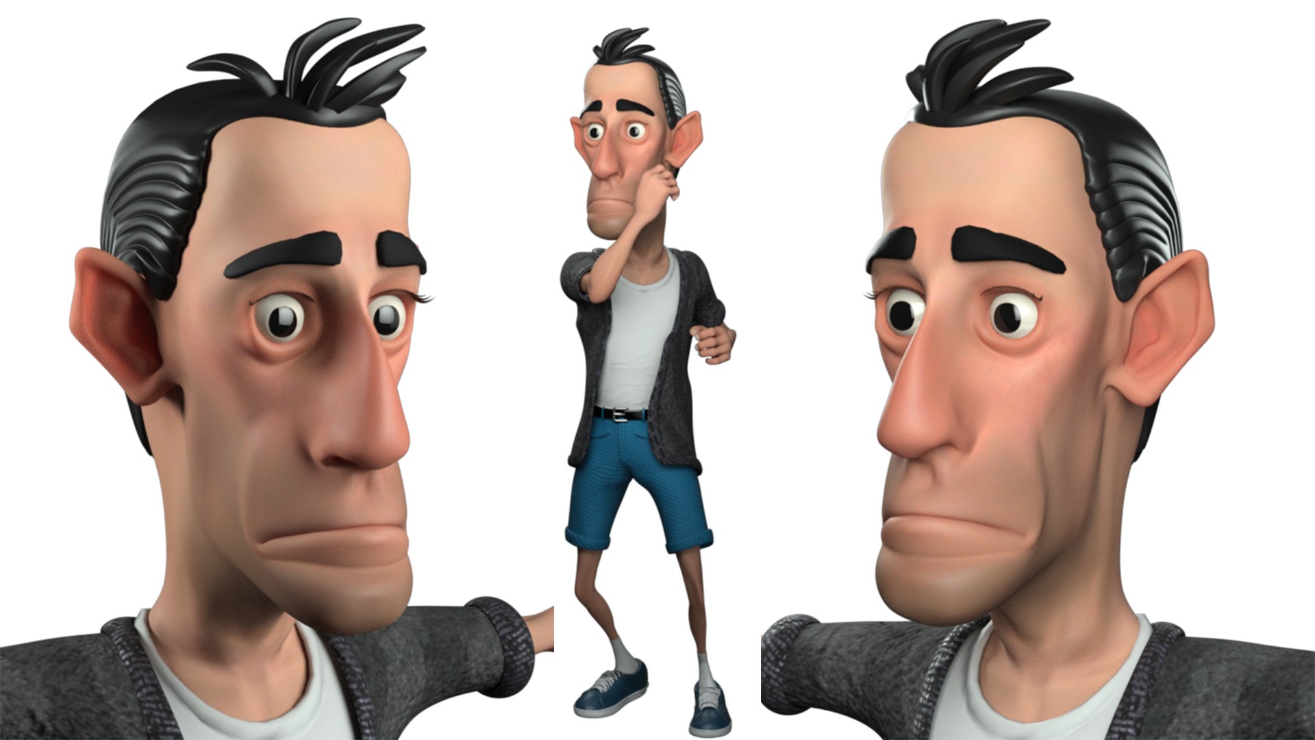 Cartoon Rigged Man-joey Character 3D Model 3D - TurboSquid 2170841