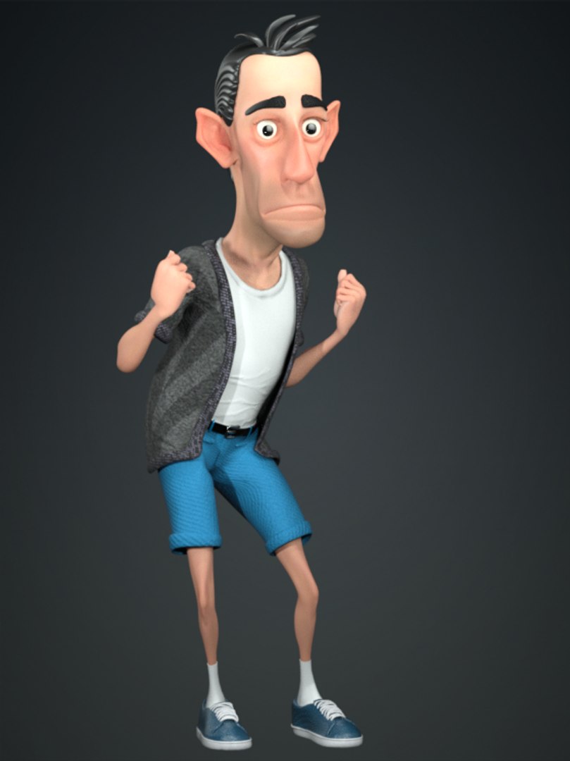 Cartoon Rigged Man-joey Character 3D Model 3D - TurboSquid 2170841