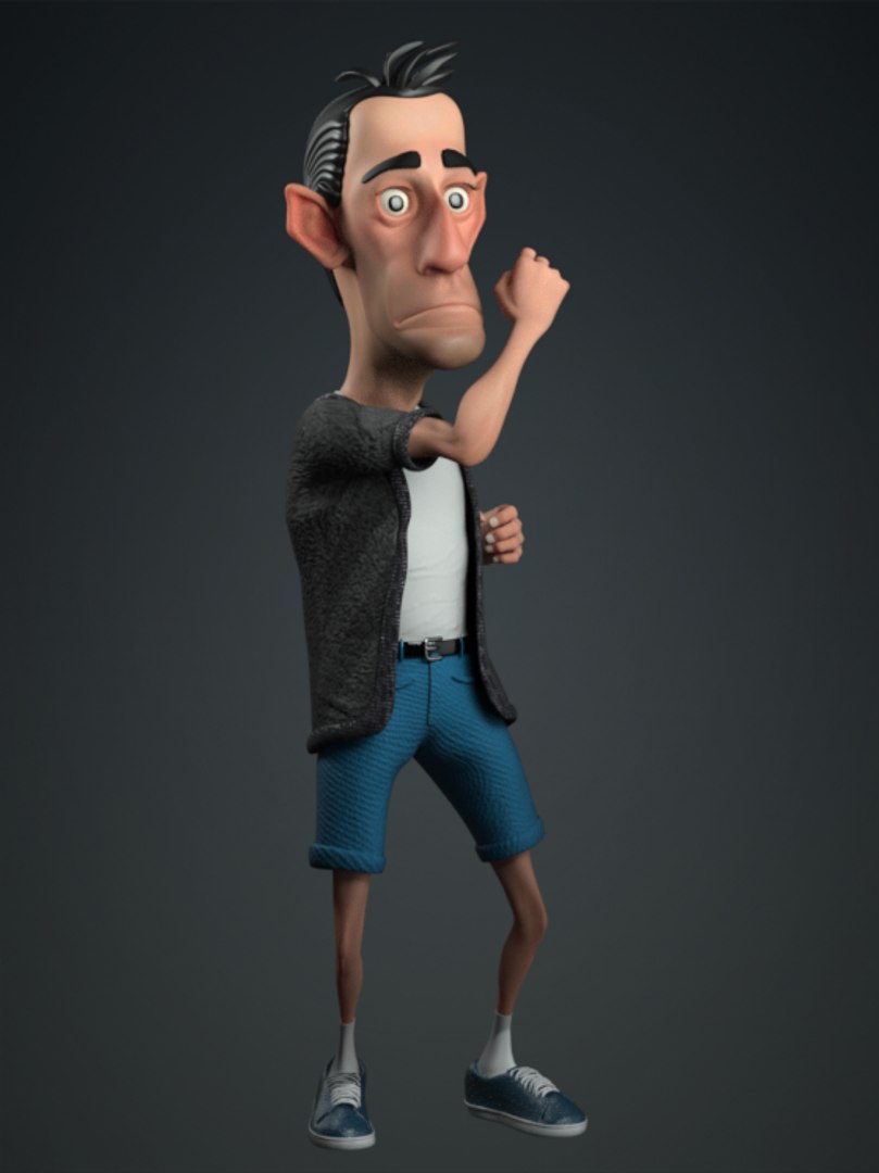 Cartoon Rigged Man-joey Character 3D Model 3D - TurboSquid 2170841