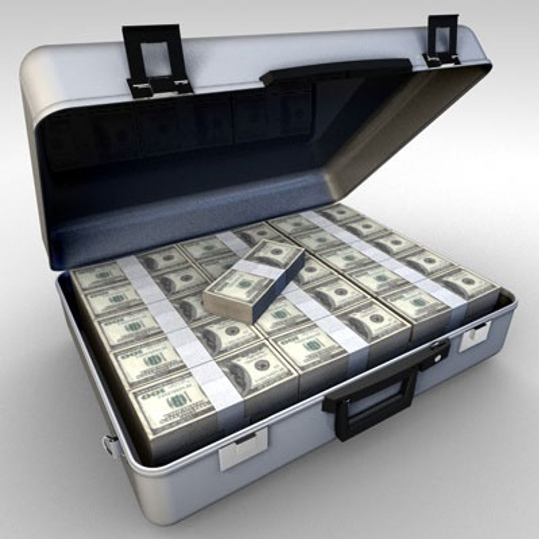 Briefcase Dollar Obj