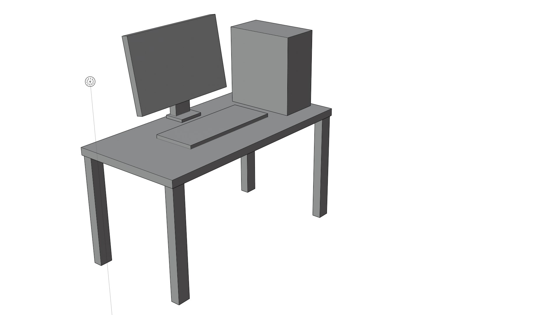 Computer Desk 3D Model - TurboSquid 2358694