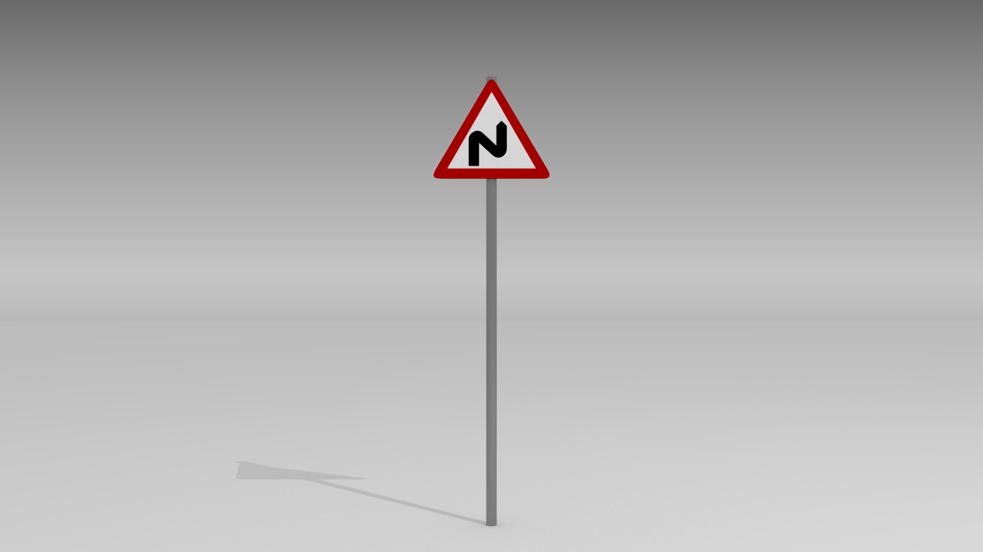 3d obj double bend sign