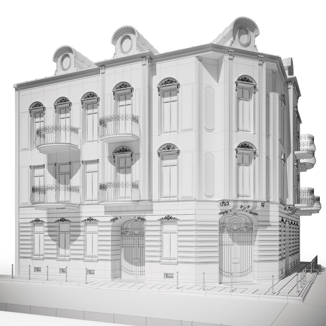 Tenement House 3D Model - TurboSquid 1170757