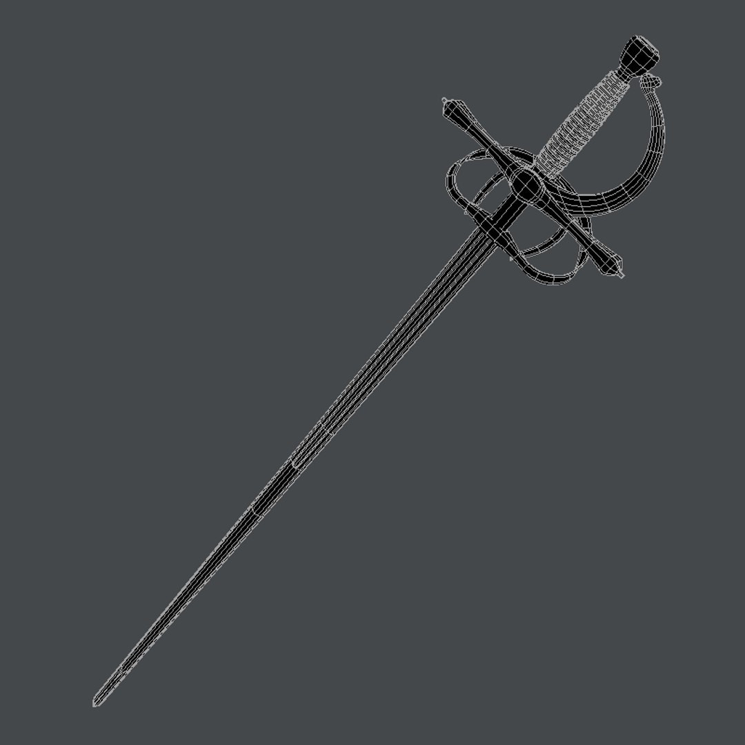 Rapier Sword 3d Model