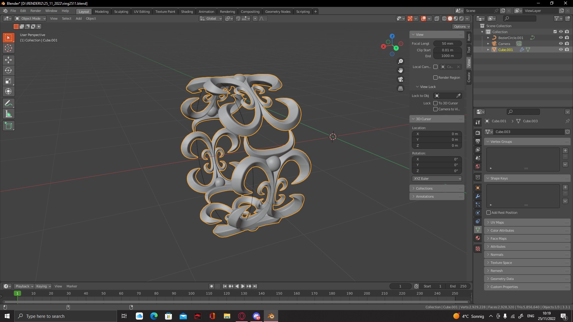 Custom Ring Design 3D Model - TurboSquid 1992446