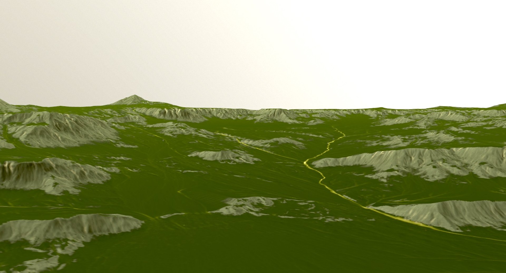 3d Model Hills Cliffs Terrain