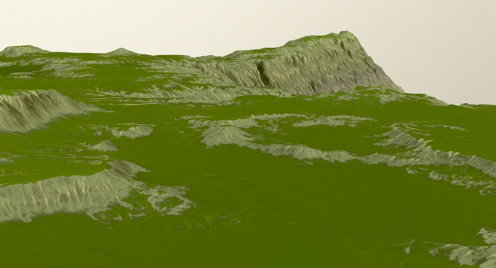 3d Model Hills Cliffs Terrain