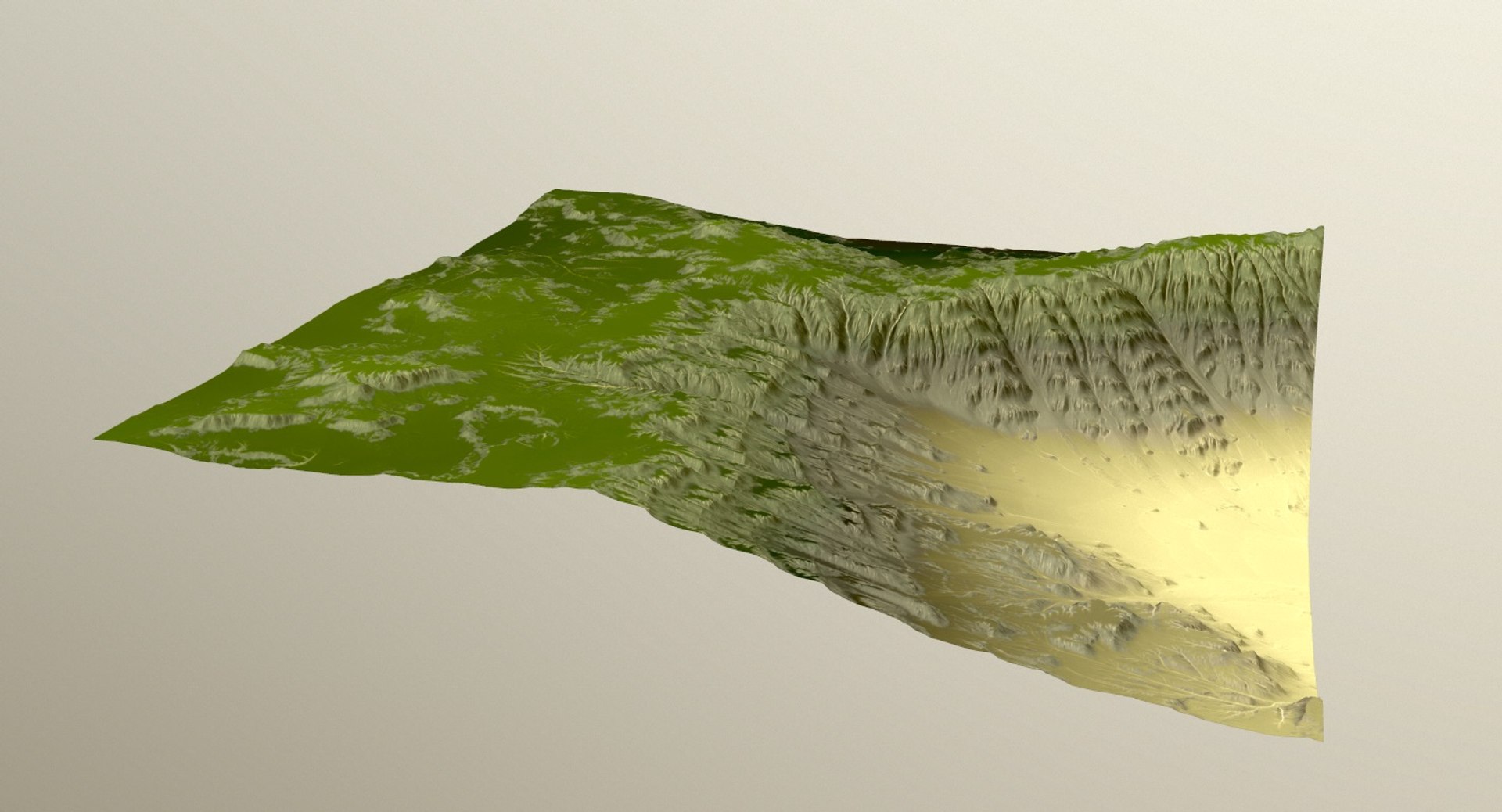 3d Model Hills Cliffs Terrain