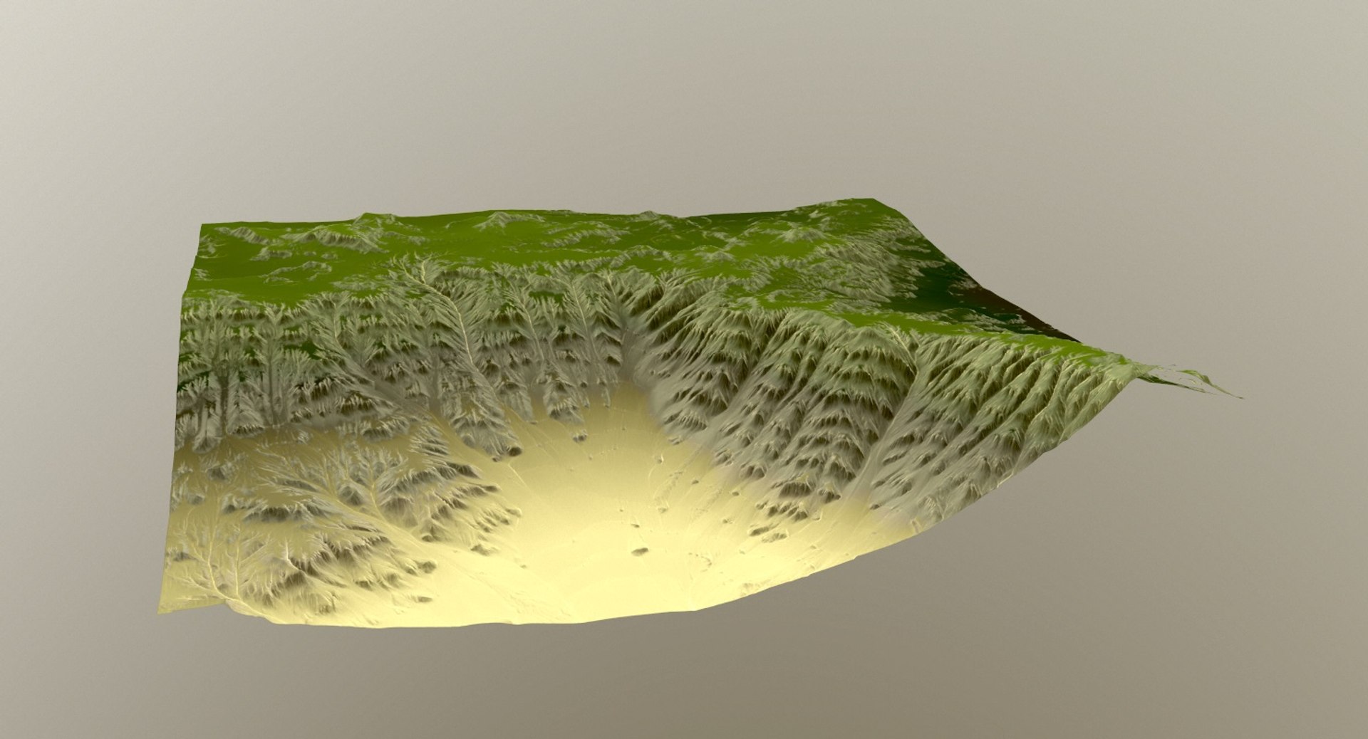 3d Model Hills Cliffs Terrain