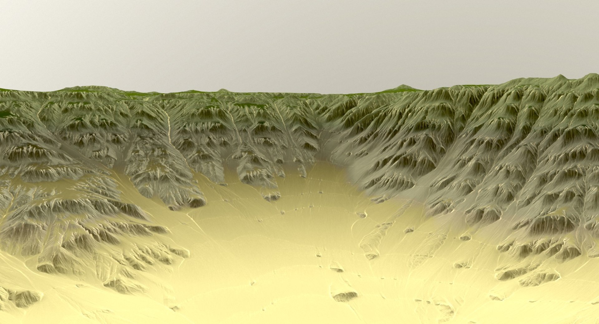 3d Model Hills Cliffs Terrain