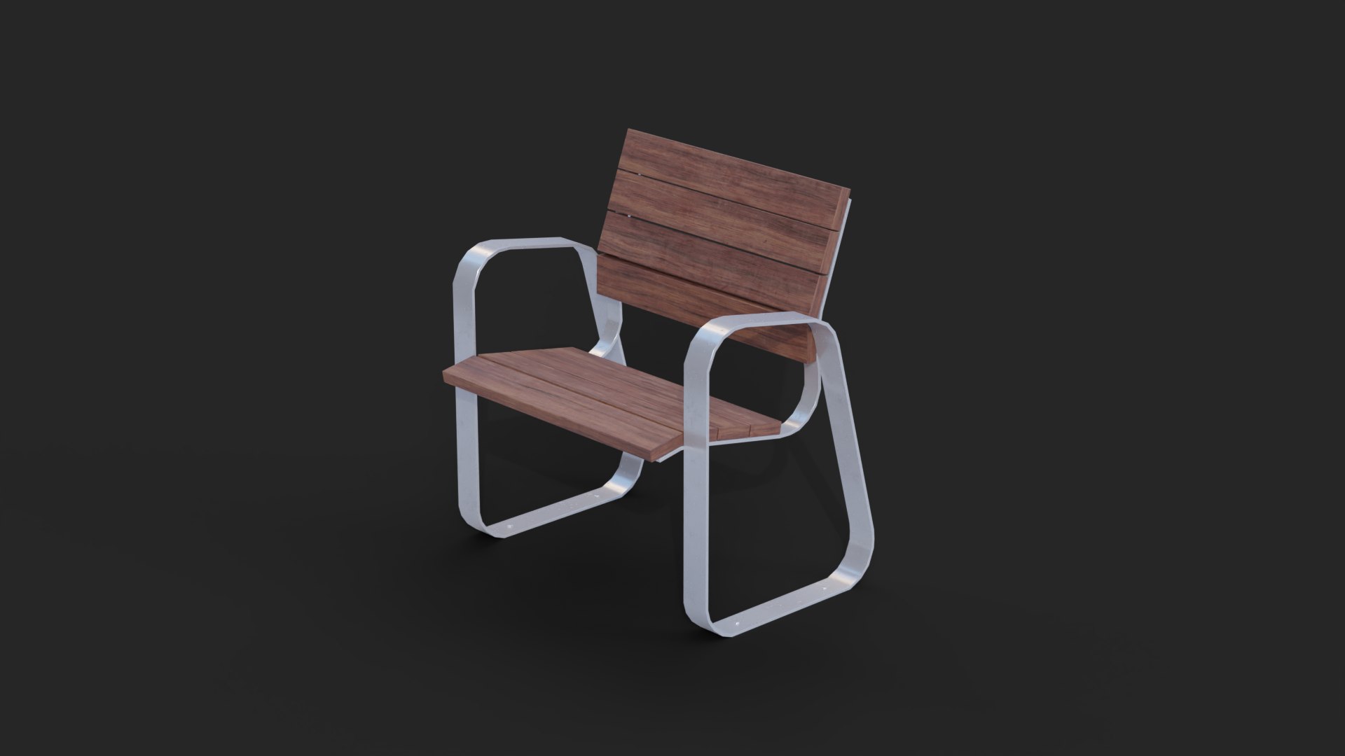 3D Collection Of Two Marina Benches Low-Poly - TurboSquid 2136335
