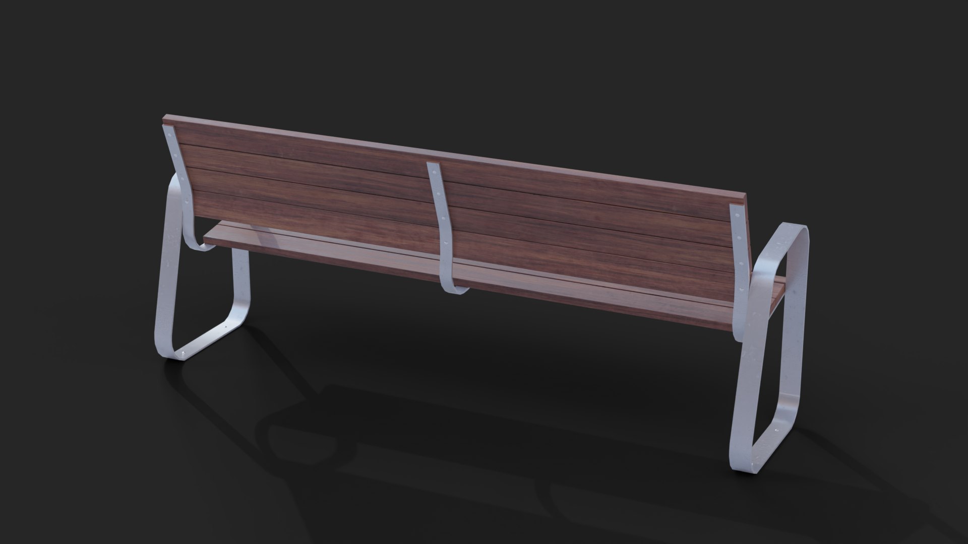 3D Collection Of Two Marina Benches Low-Poly - TurboSquid 2136335