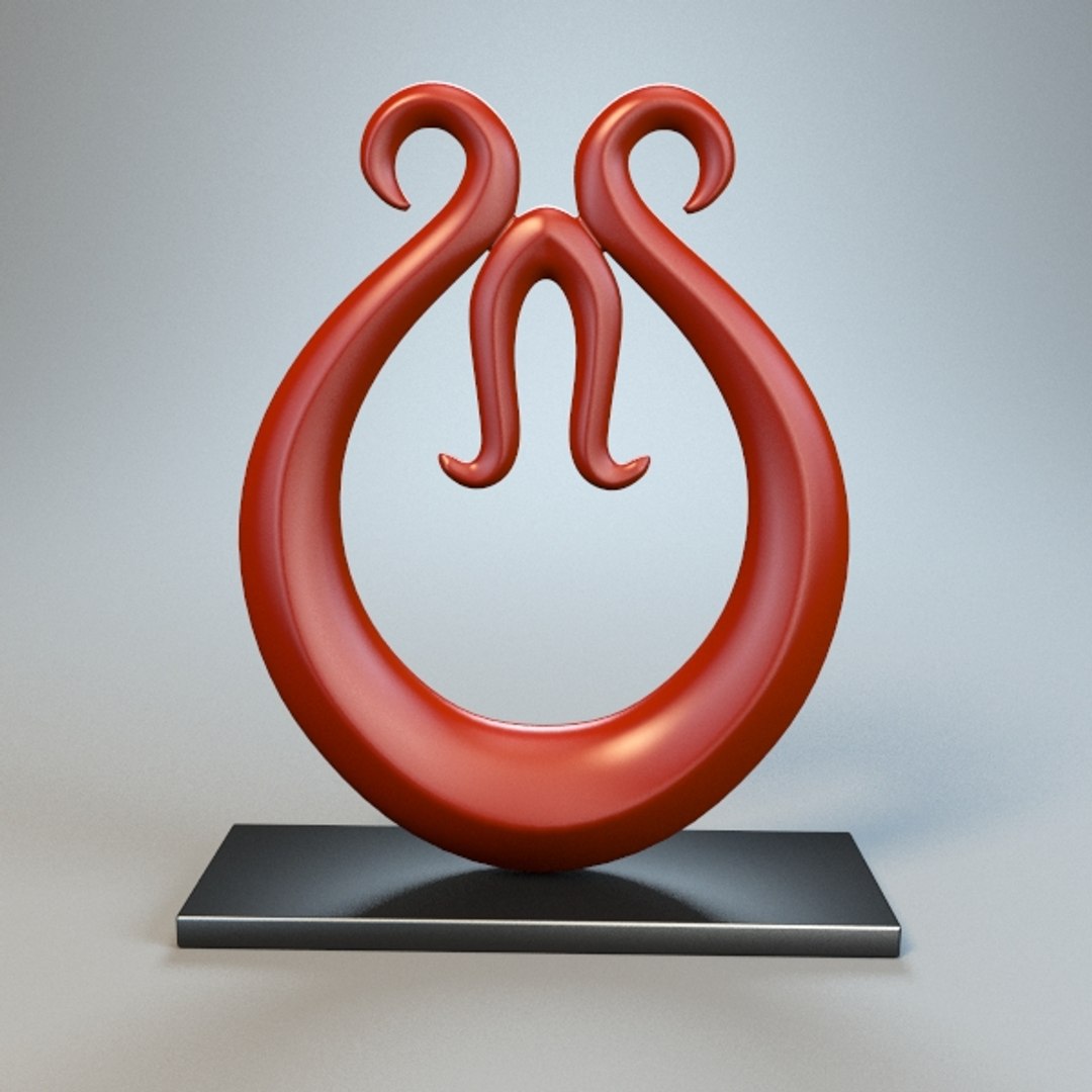 3d Abstract Figure M012 Model