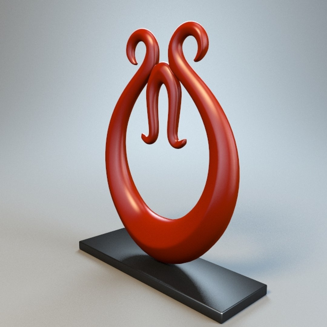 3d Abstract Figure M012 Model
