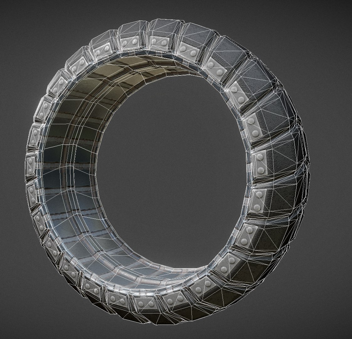 3d Futuristic Tire Old Model