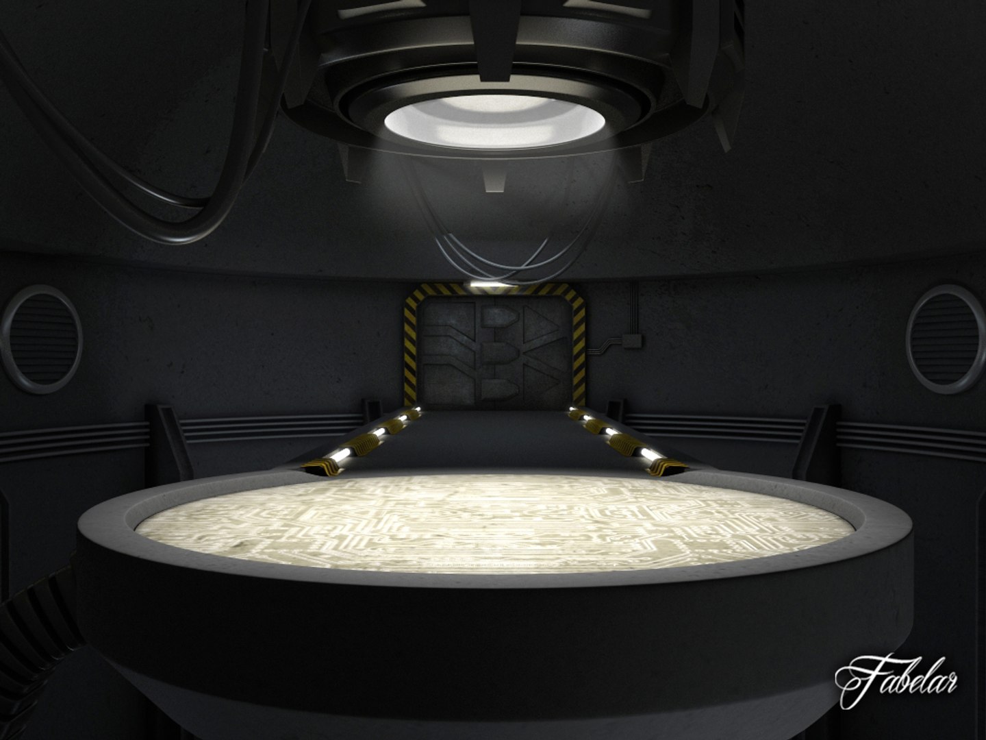 Futuristic Garage Scene Max