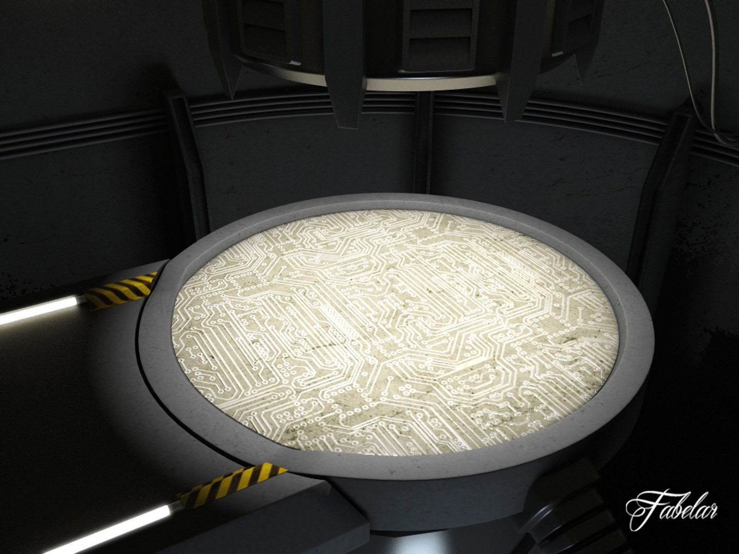 Futuristic Garage Scene Max