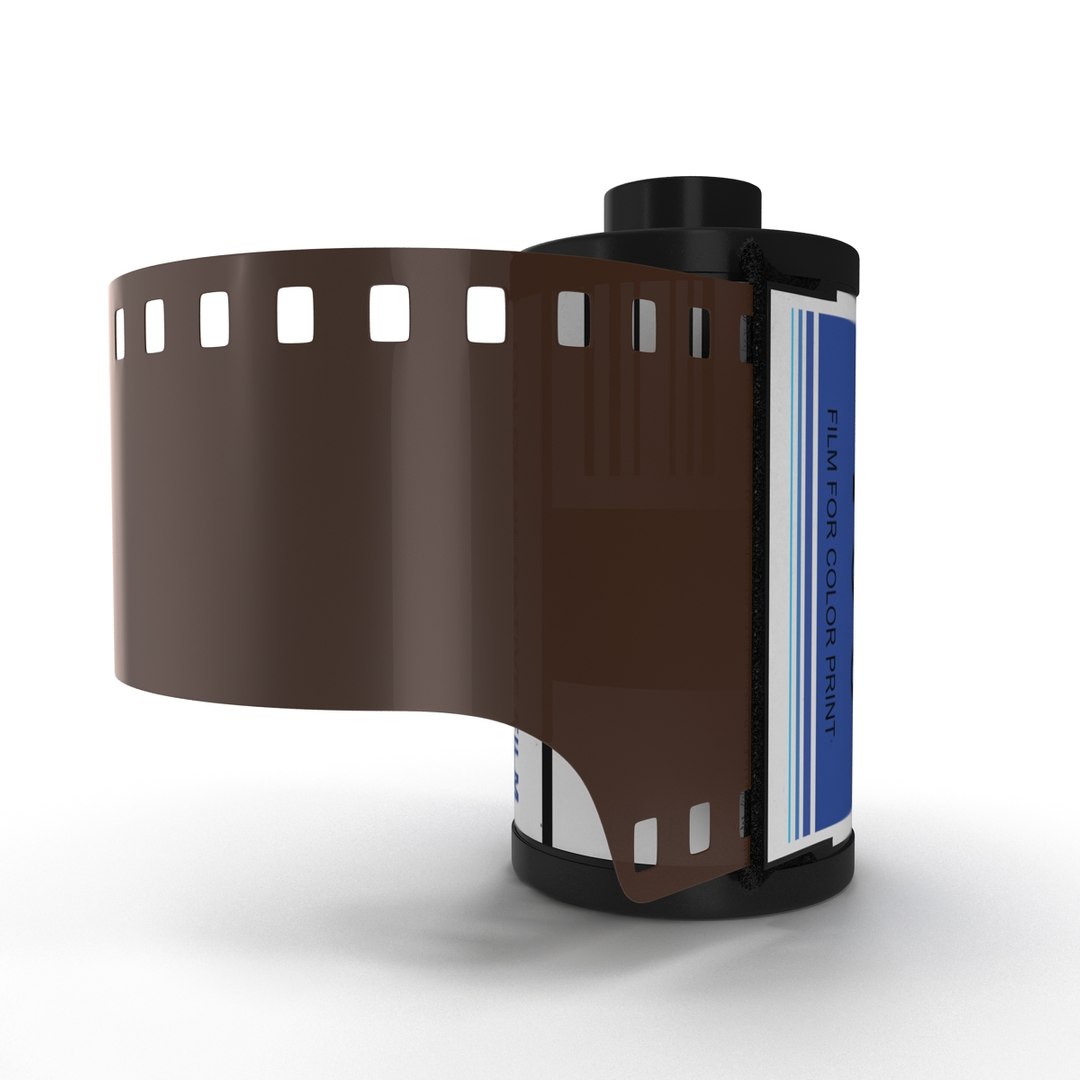 Film Roll 35mm Blue 3ds