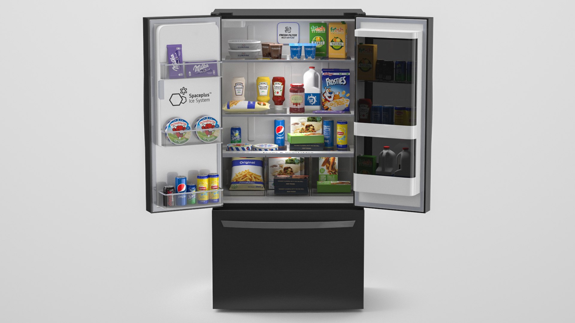 3D Full Fridge 01 model - TurboSquid 1971716