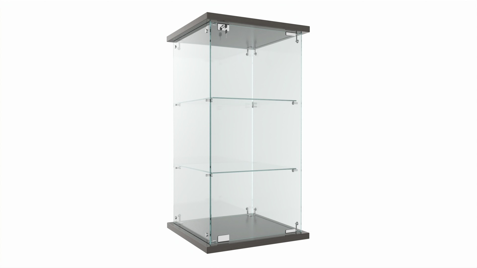 Store Frameless Counter Top Tower Glass Showcase 3D - TurboSquid 2187899