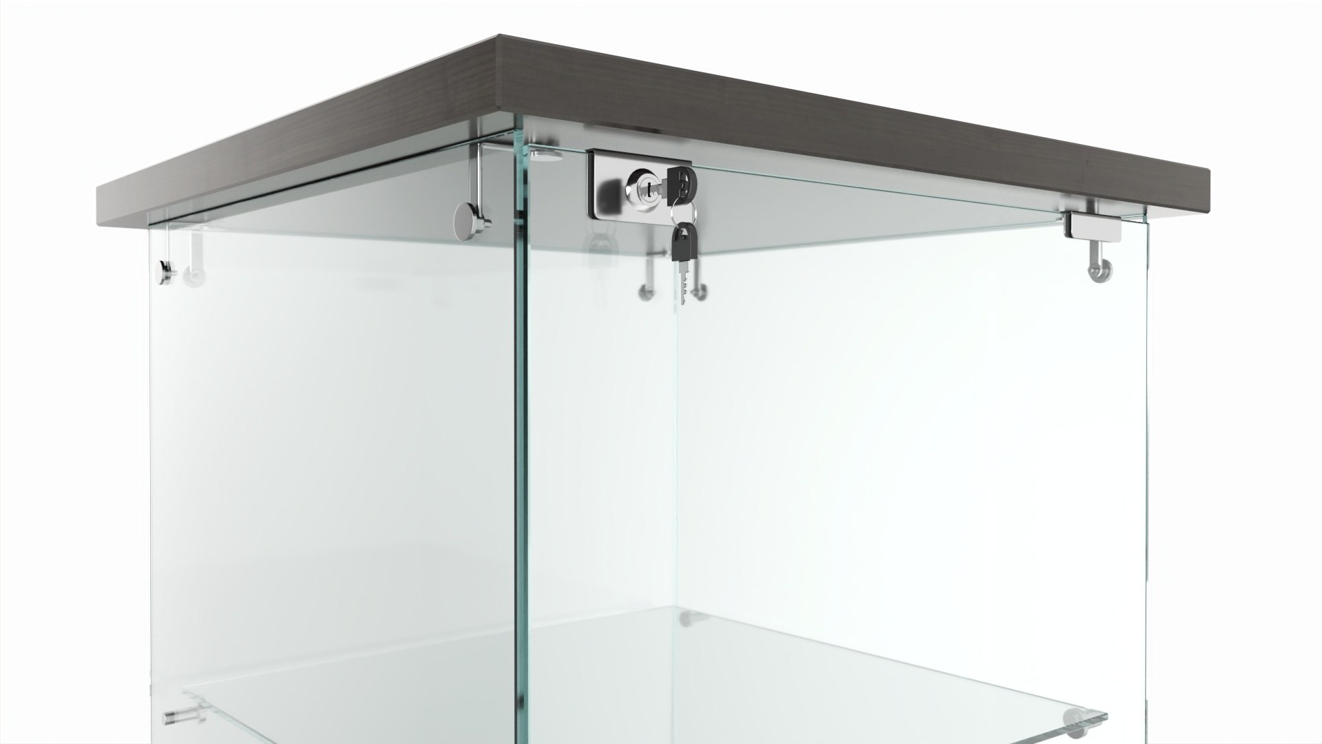 Store Frameless Counter Top Tower Glass Showcase 3D - TurboSquid 2187899