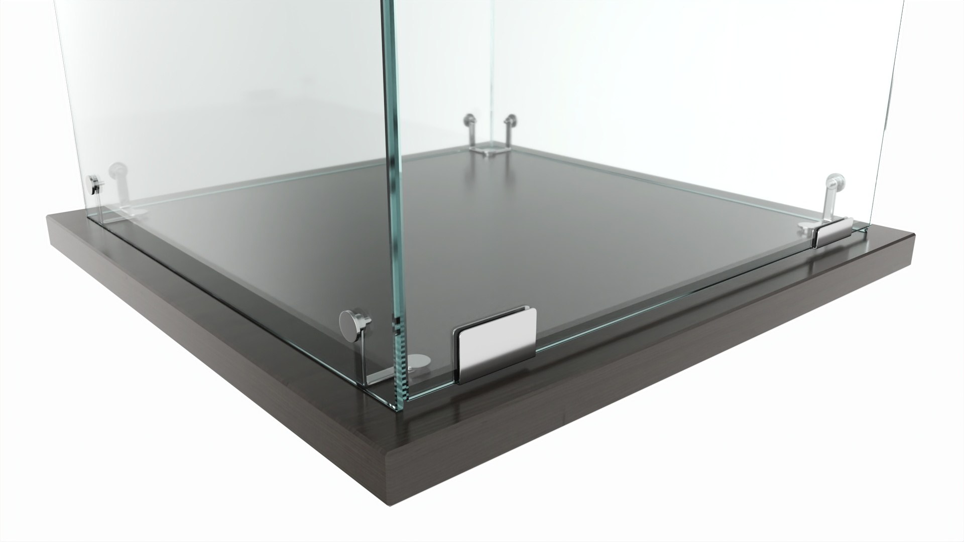 Store Frameless Counter Top Tower Glass Showcase 3D - TurboSquid 2187899