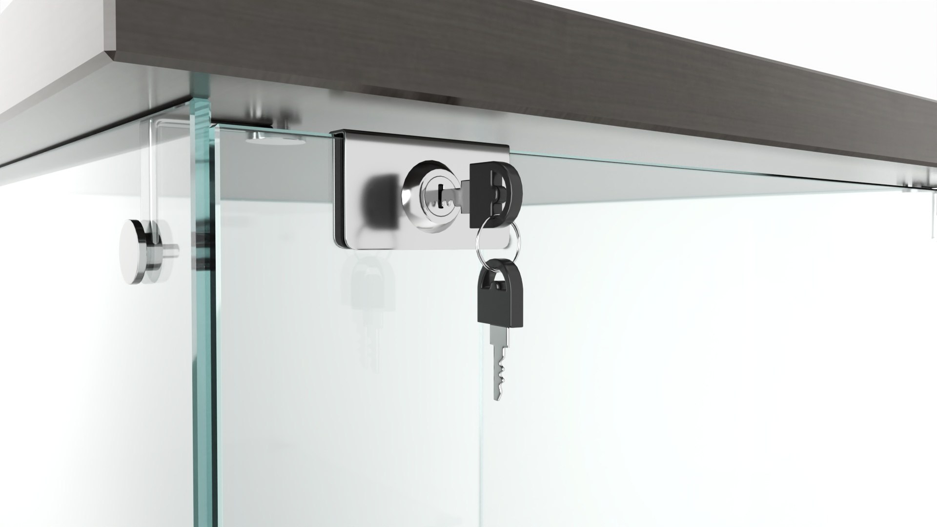 Store Frameless Counter Top Tower Glass Showcase 3D - TurboSquid 2187899