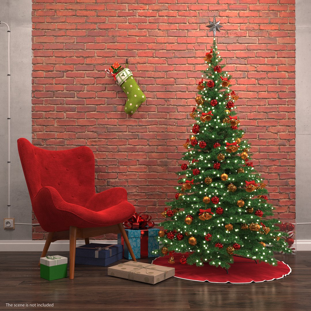 Christmas Tree Silver Star 3D Model - TurboSquid 1467453