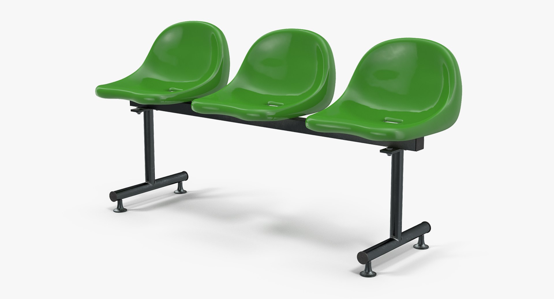3D Model Plastic Chairs Row 3 - TurboSquid 1348033