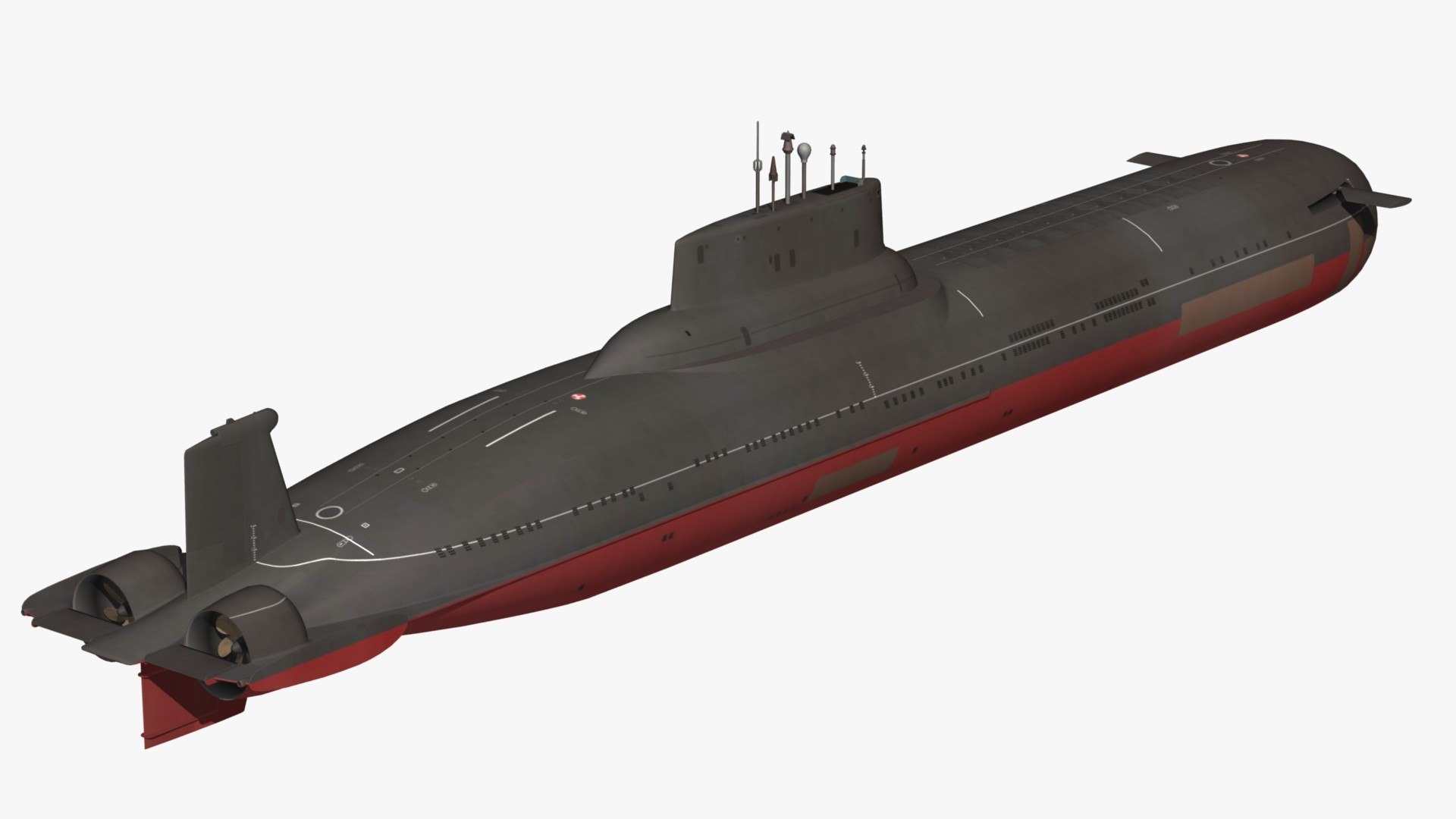 3D Model Akula-941 Typhoon - TurboSquid 1984343