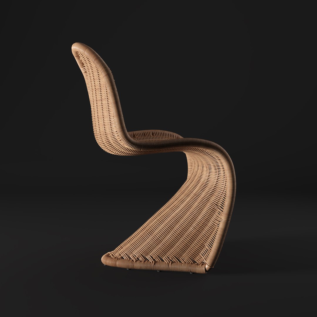 3D Model Rattan Chair - TurboSquid 2023503