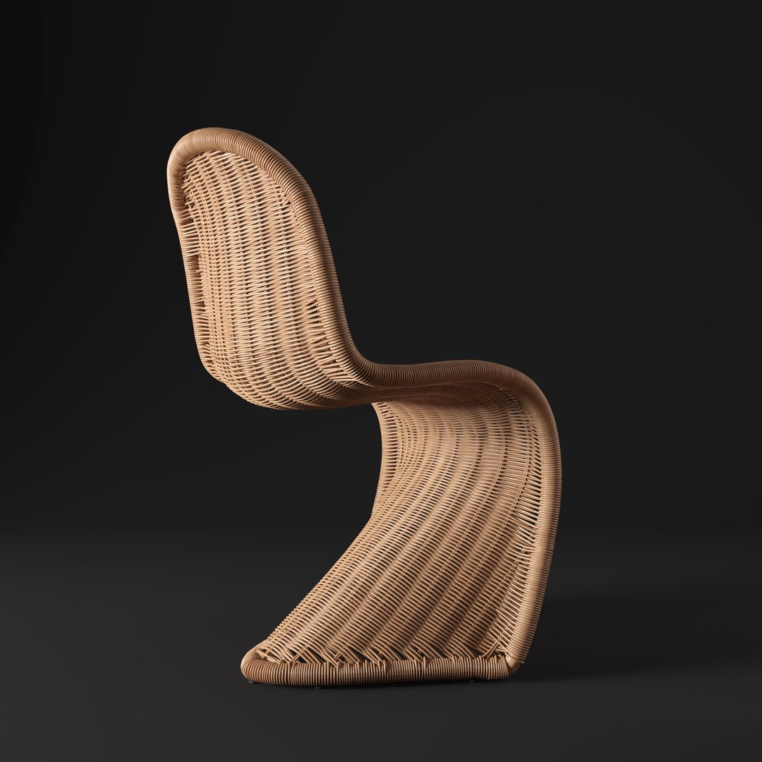 3D Model Rattan Chair - TurboSquid 2023503