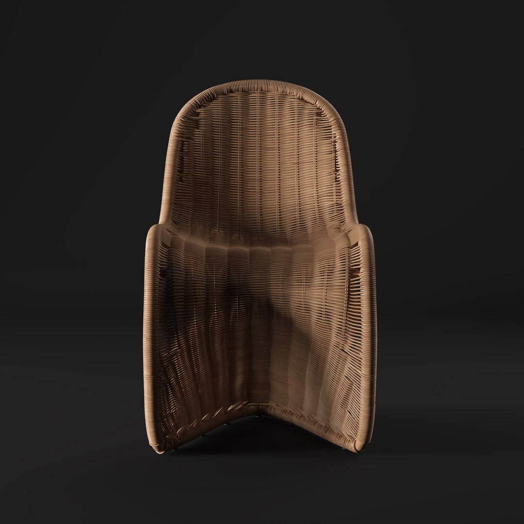 3D Model Rattan Chair - TurboSquid 2023503