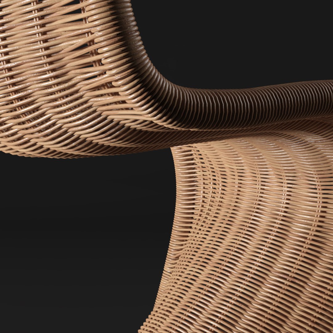 3D Model Rattan Chair - TurboSquid 2023503