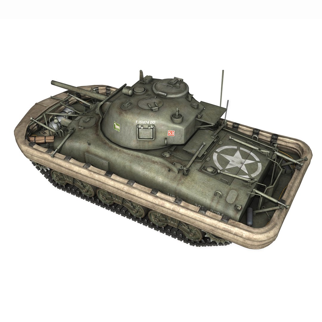 M4 Sherman Mk Iii 3d Model