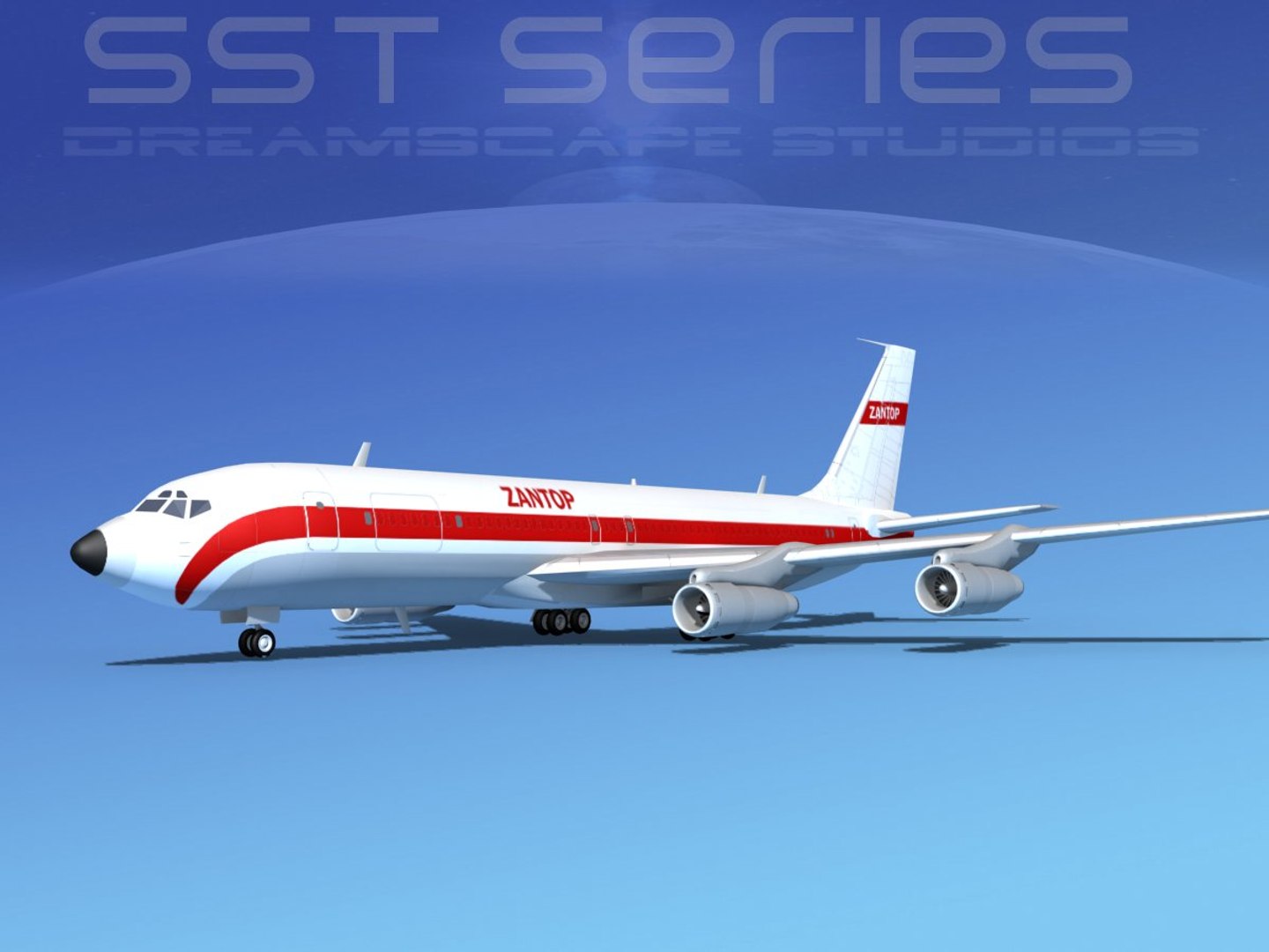 707-320 boeing 707 3d dwg