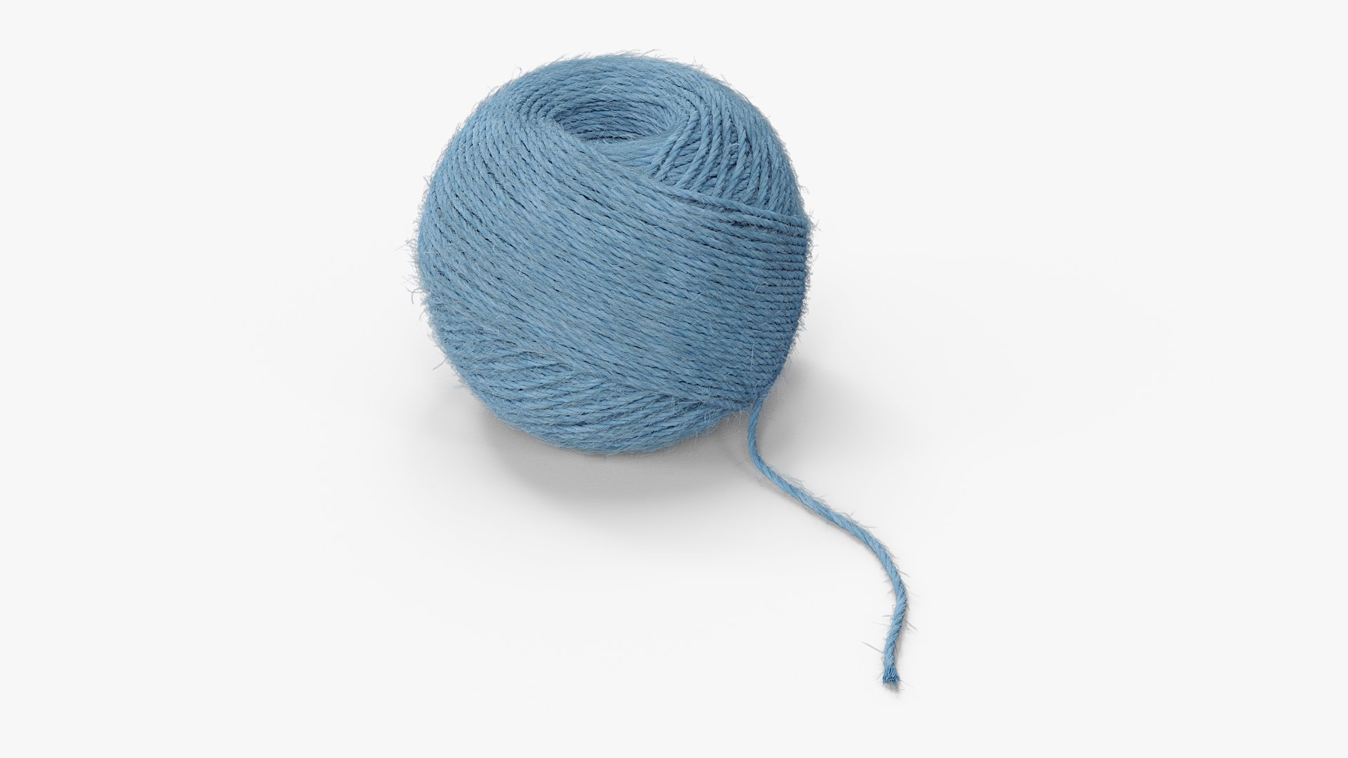 3D Ball Of Blue Twine - TurboSquid 2422759