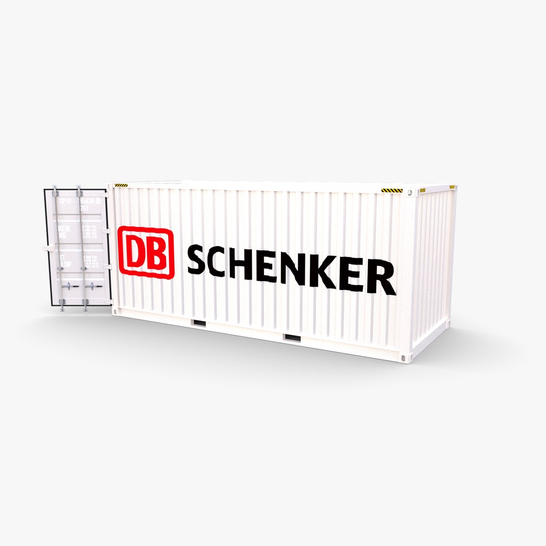 3D 20ft Shipping Container DB Schenker Model - TurboSquid 1835492