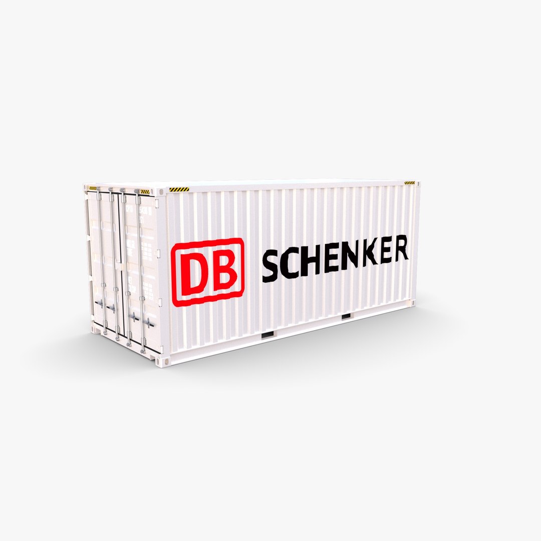 3D 20ft Shipping Container DB Schenker Model - TurboSquid 1835492