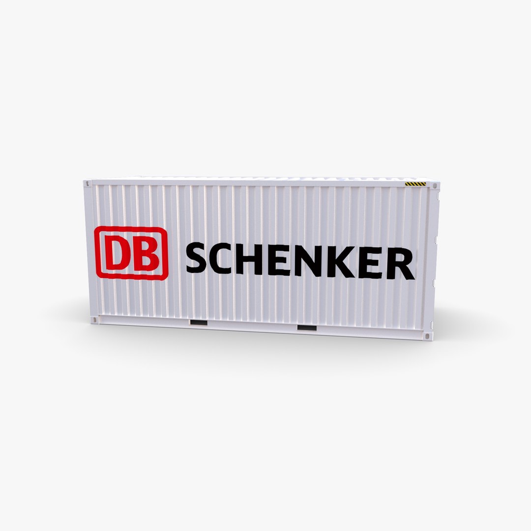 3D 20ft Shipping Container DB Schenker Model - TurboSquid 1835492