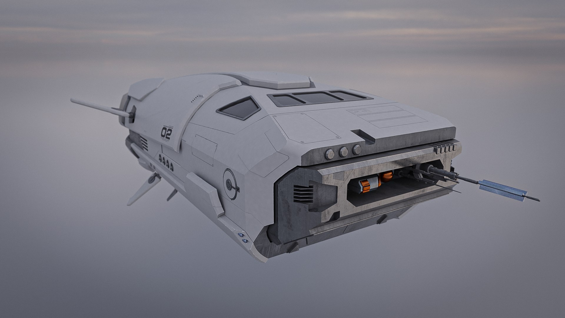 3D Model Transport Shuttle - TurboSquid 2273801