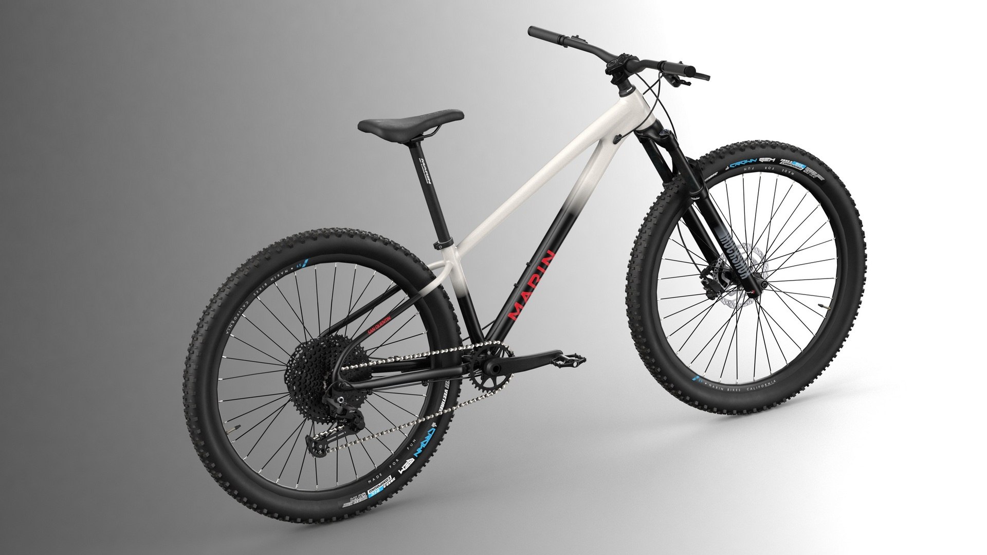 MTB Hardtail Whiteblack 3D Model - TurboSquid 2319228