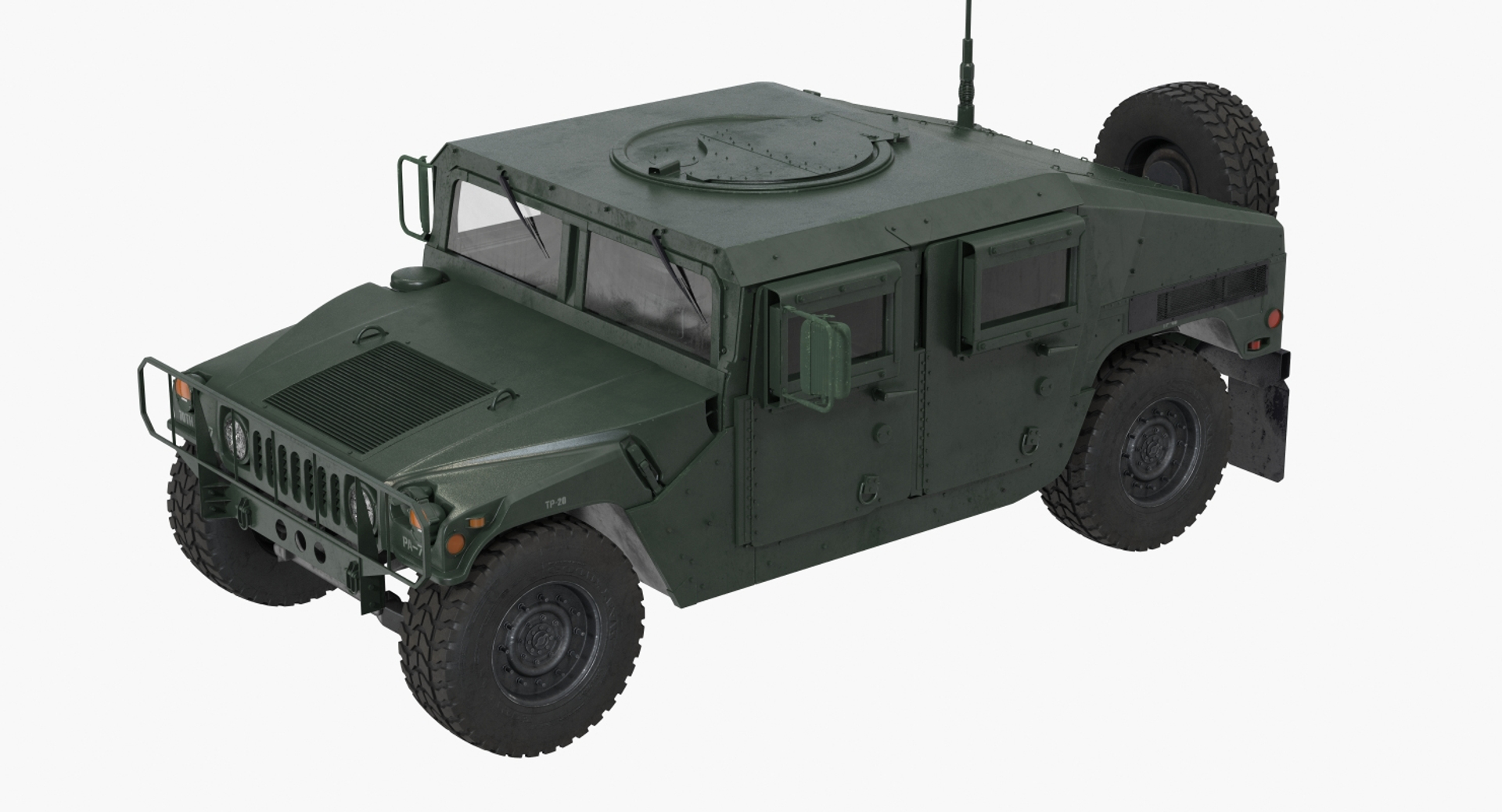 Humvee M1151 Rigged 3d Model