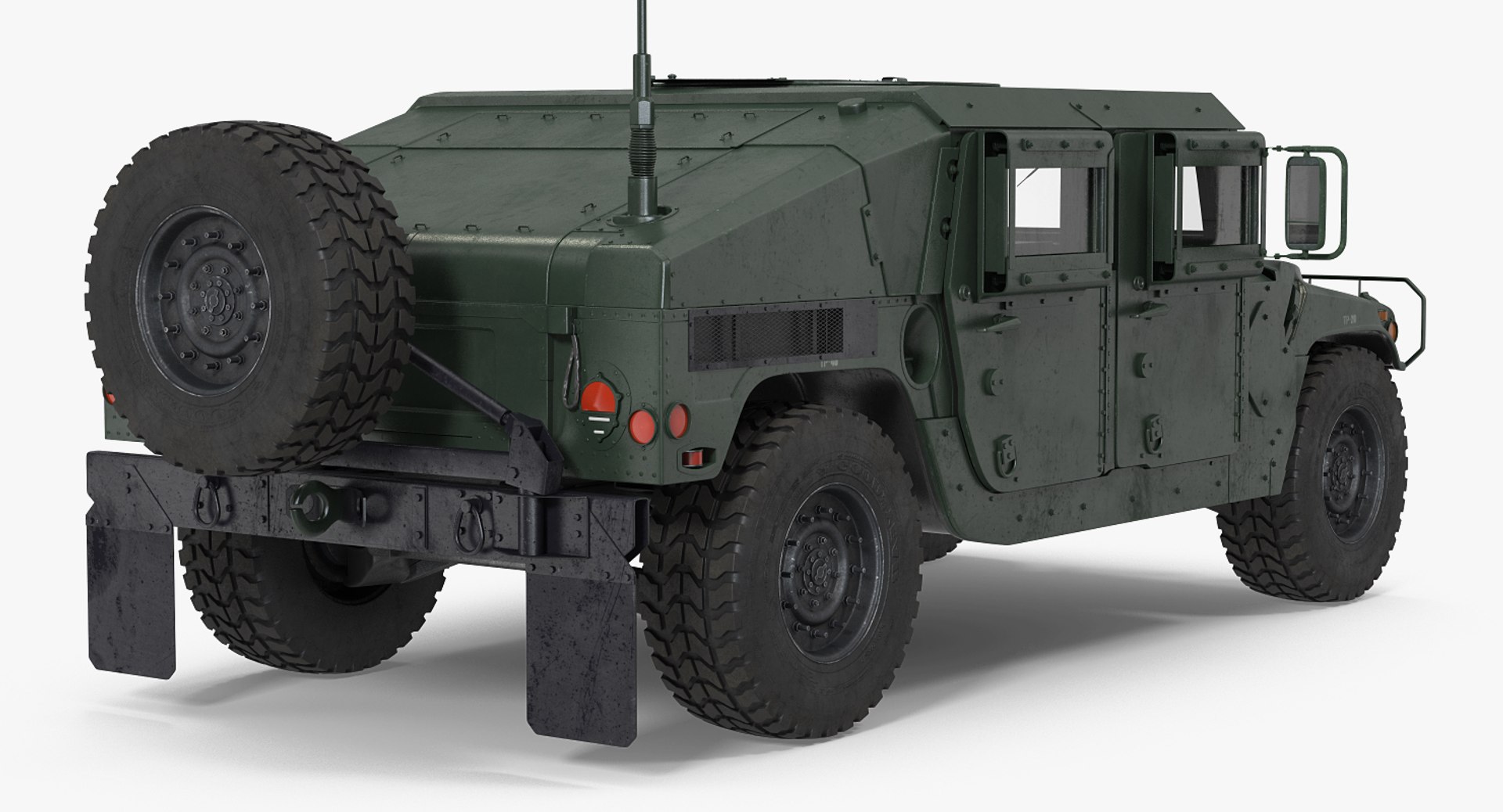 Humvee M1151 Rigged 3d Model