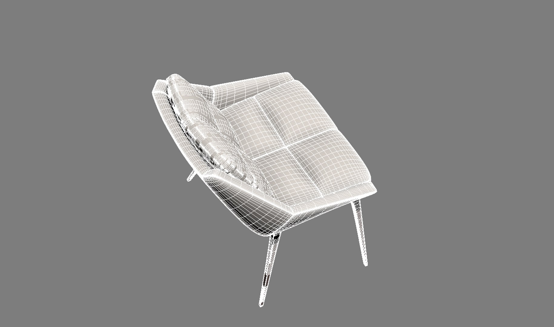 Columbus Lounge Chair Modloft Model - TurboSquid 1295620