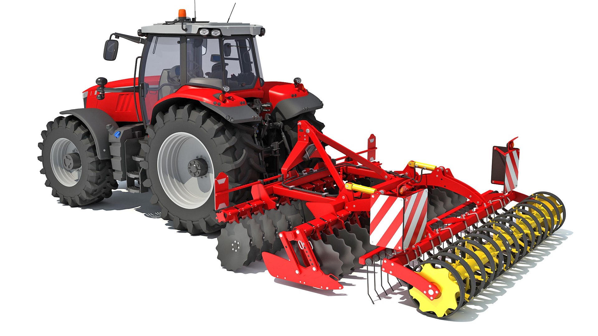 3D model tractor compact disc harrow - TurboSquid 1703923