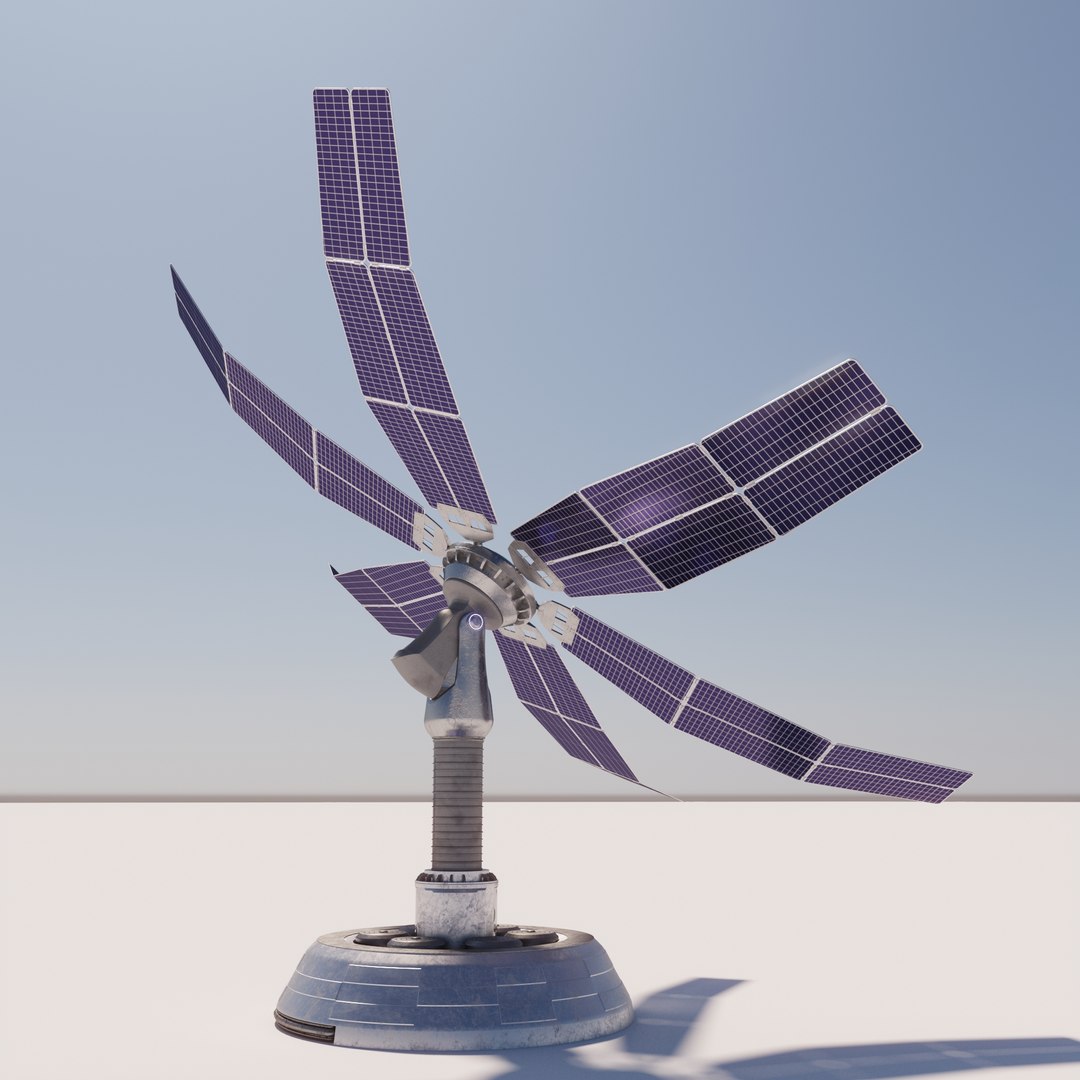 Sci Fi Solar Tower 3D Model - TurboSquid 1979087